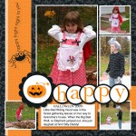 halloween scrapbook pages